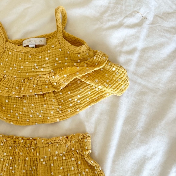 Rachel Zoe | Matching Sets | Rachel Zoe 2 Piece Gauze Set Yellow Polka ...